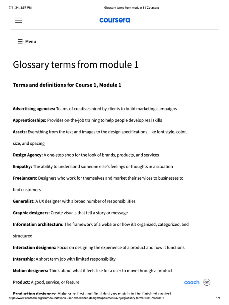 UX Terms | PDF