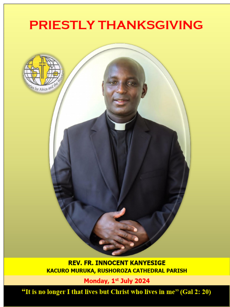 Deacon Innocent Order of Mass | PDF | Blessing | Priest