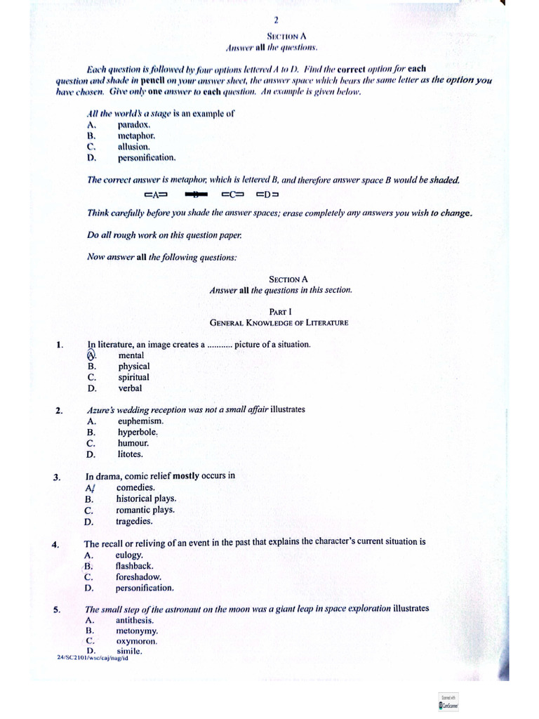 Lit Objectives | PDF