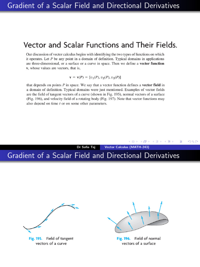 Gradient of A Scalar Field and Directional Derivatives | PDF | Gradient | Derivative