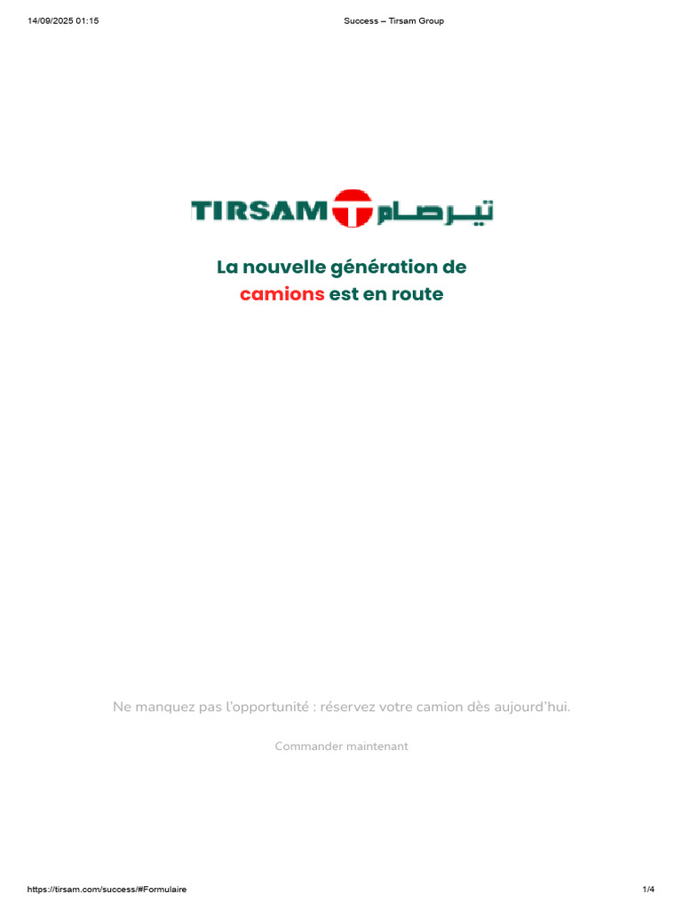 Commandez votre camion Tirsam en ligne | PDF | Véhicule motorisé ...