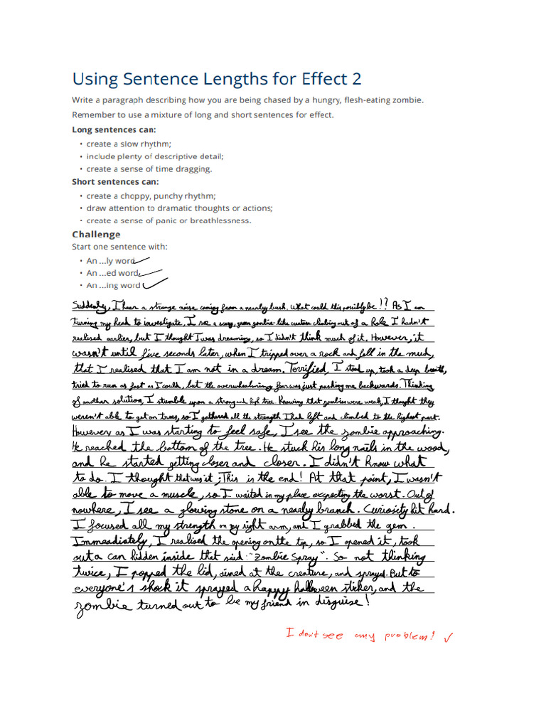 Sentence Length For Effect | PDF