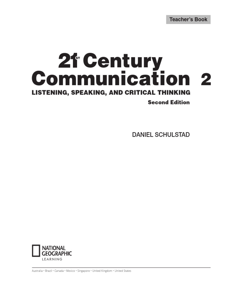 Communication Century: Listening, Speaking, and Critical Thinking | PDF ...