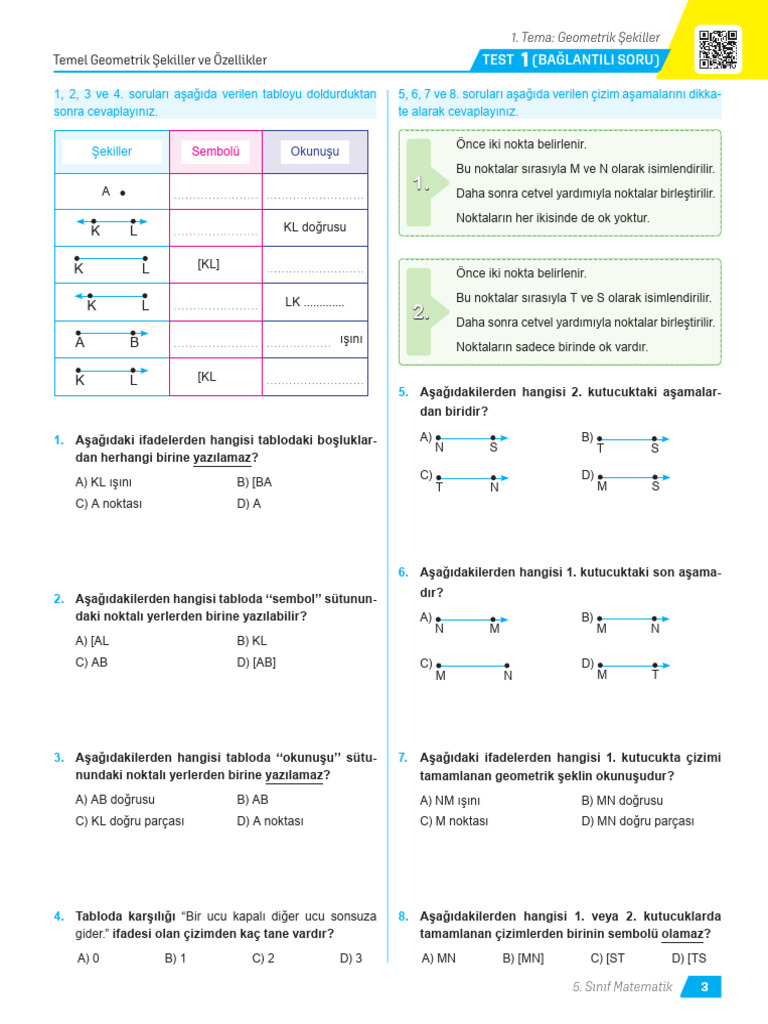 5 Sinif Matematik Soru Bankasi Ye | PDF