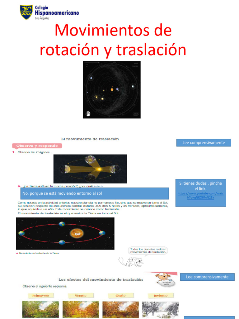 2 Movimientos de Rotación y Traslación | PDF