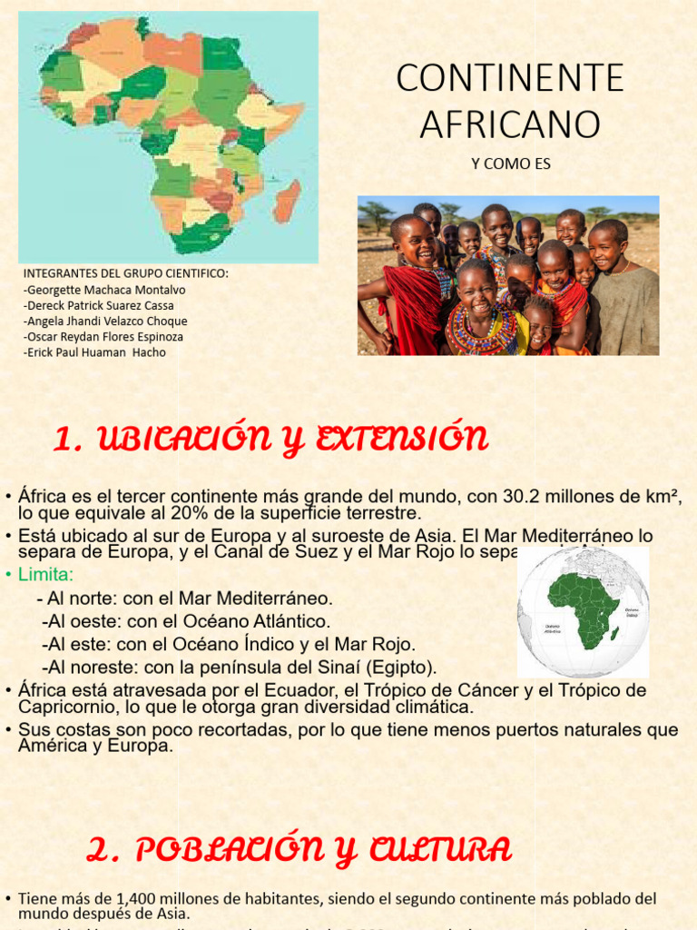 Explorando el Continente Africano | PDF | África | Ciencias de la Tierra