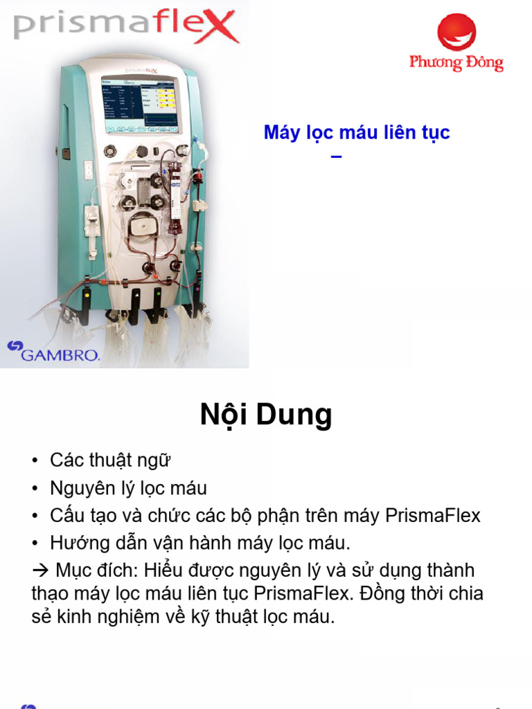 Prismaflex CRRT - Training 7.x | PDF