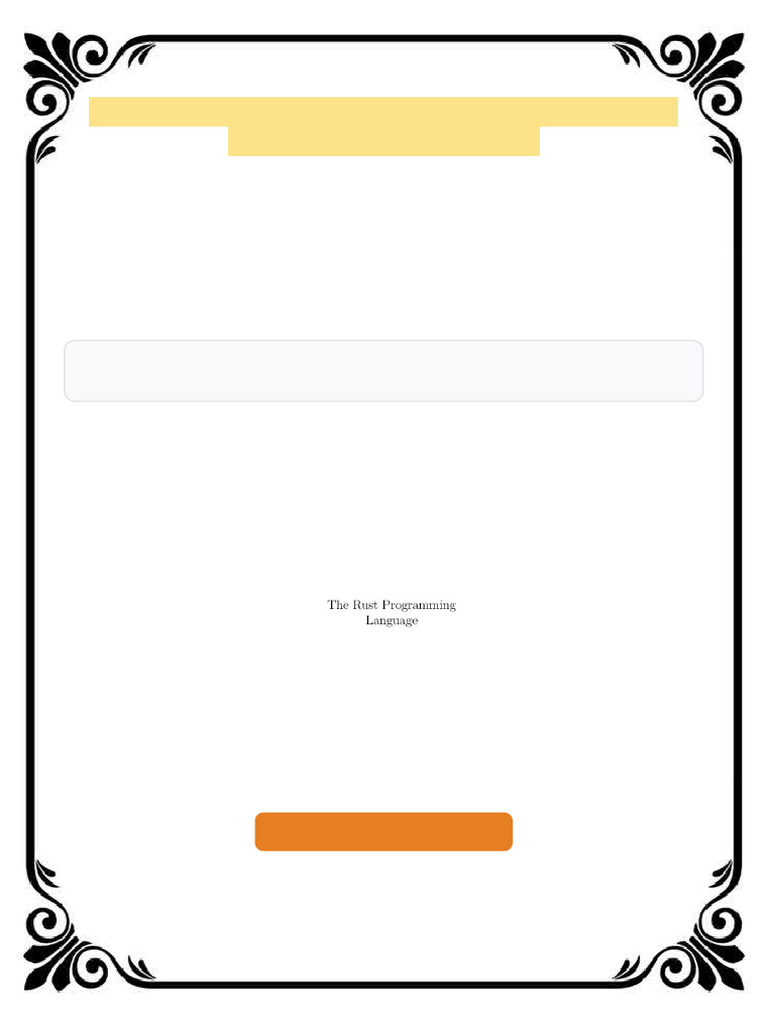The Rust Programming Language 2nd Edition Steve Klabnik And Carol ...