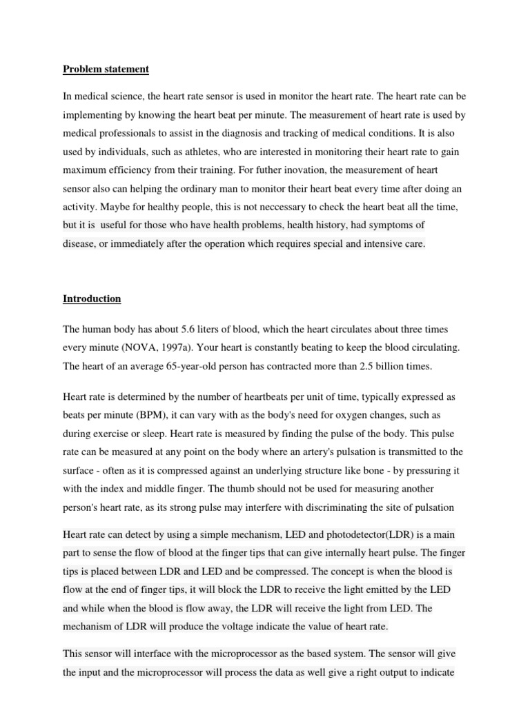 Micro P | PDF | Heart Rate | Pulse