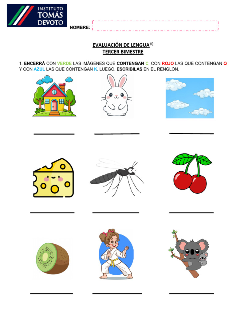 Ev Nivel 1 Terc Trim | PDF