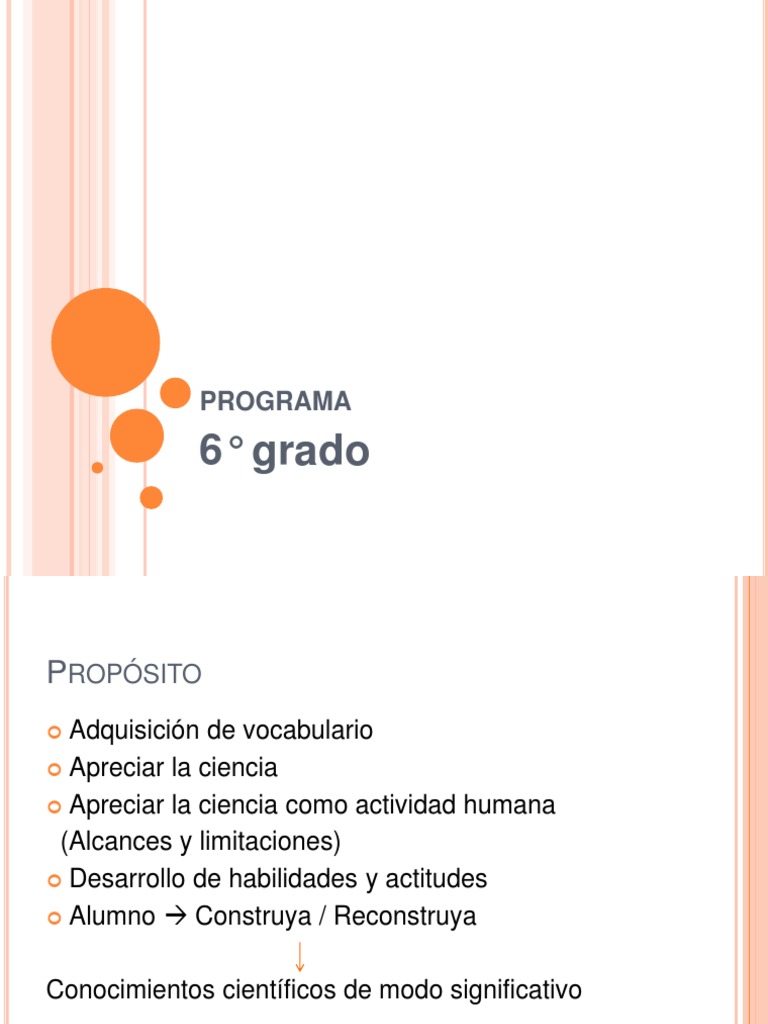 Programa 6° | PDF