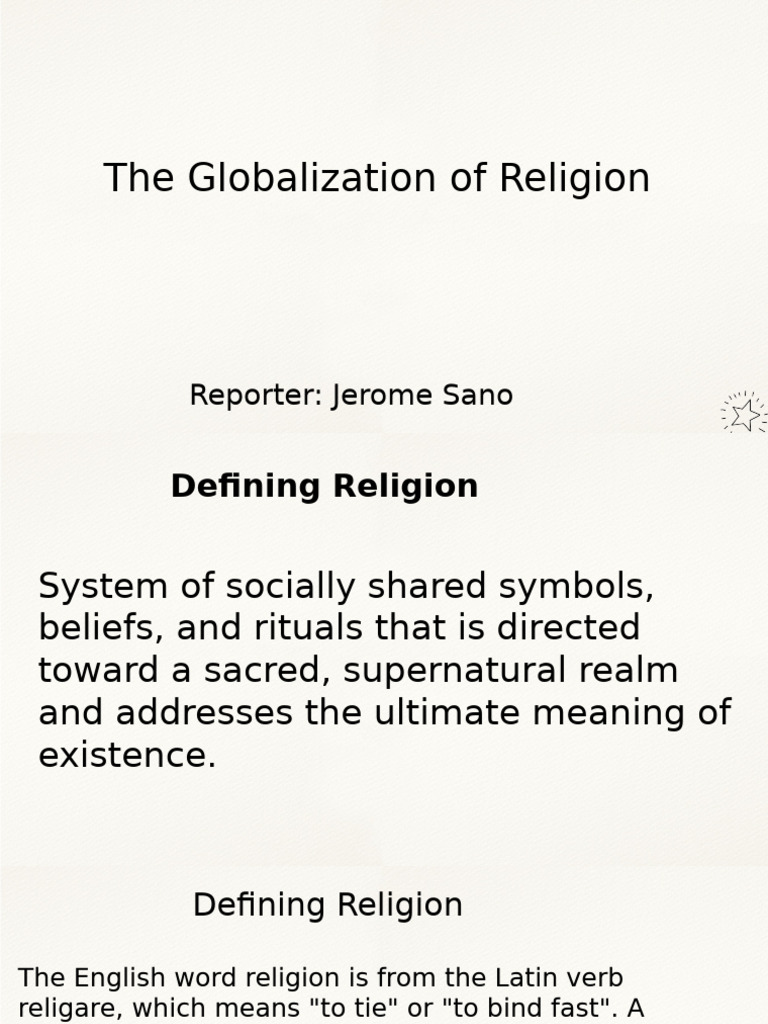 Globalization of Religion-WPS Office | PDF | Christian Denomination ...