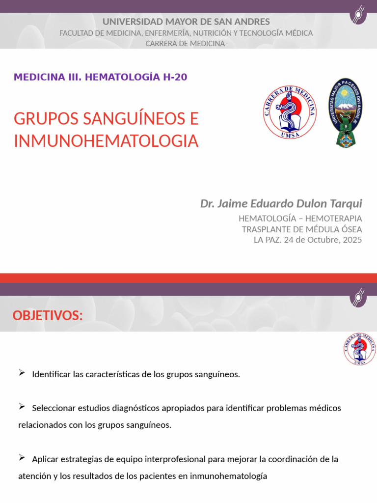 Grupos Sanguíneos e Inmunohematología H-20 | PDF | Tipo de sangre ...
