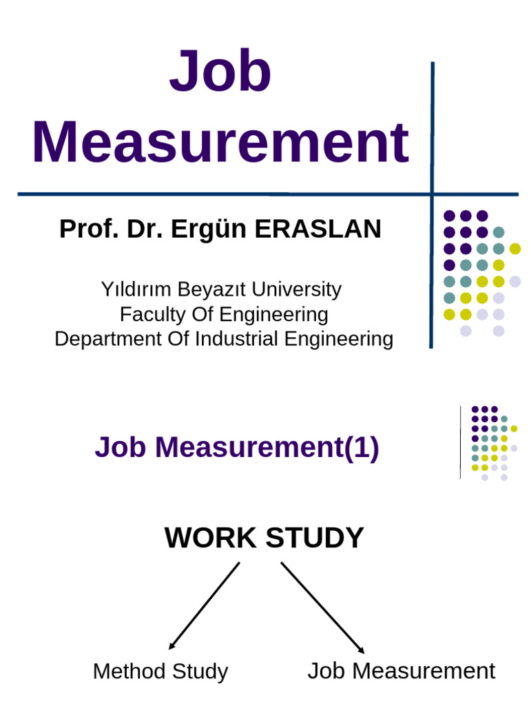 Job Measurement Techniques Explained | PDF