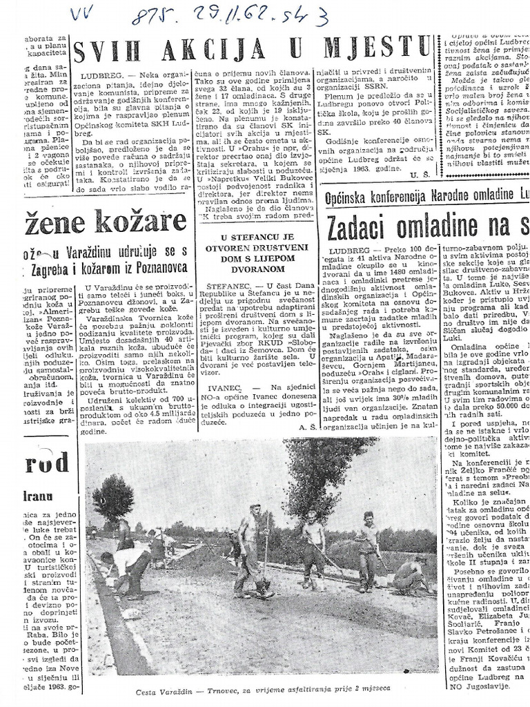 Gradnja Ceste VV 875 1962 | PDF