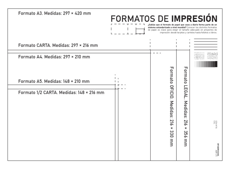 Tamaños y formatos de papel estándar | PDF