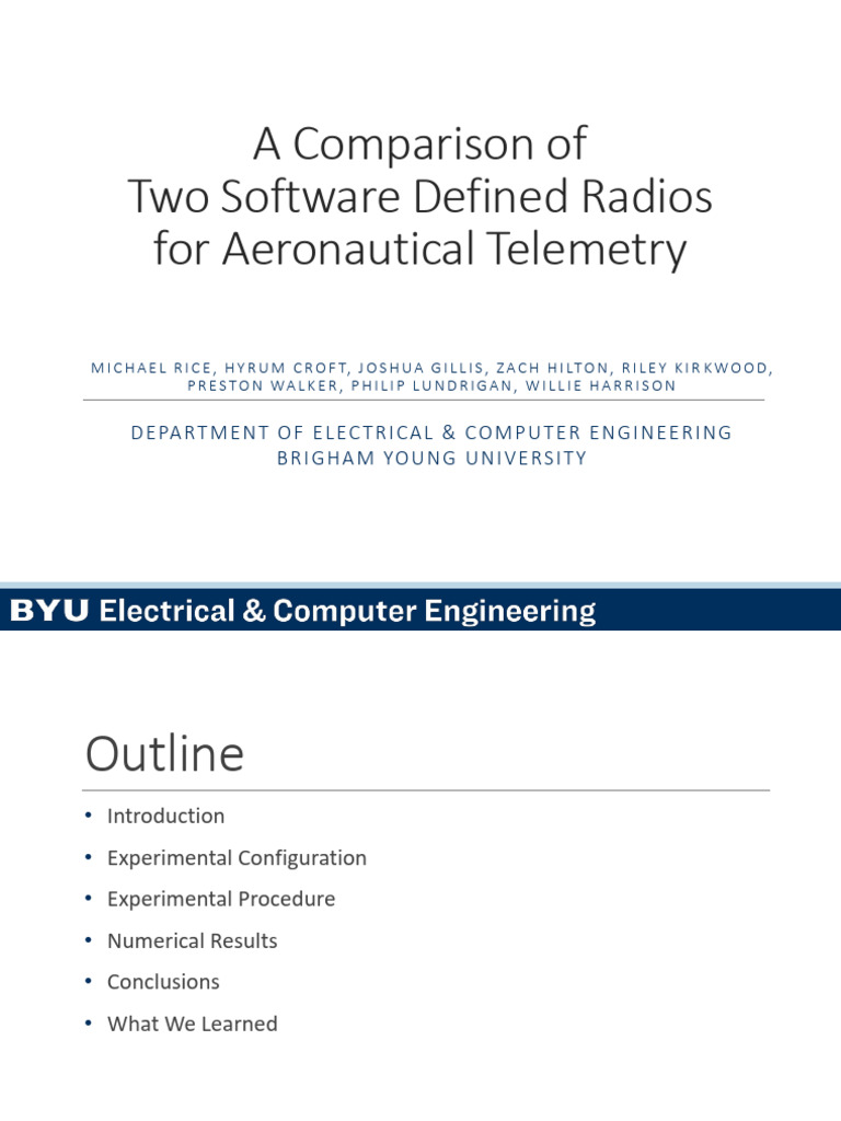 A Comparison of Software Defined Radios | PDF | Software Defined Radio ...