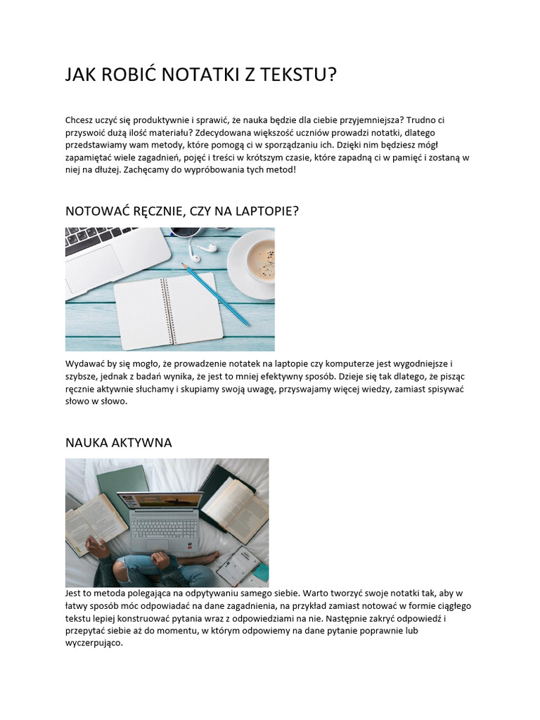 Notatki | PDF