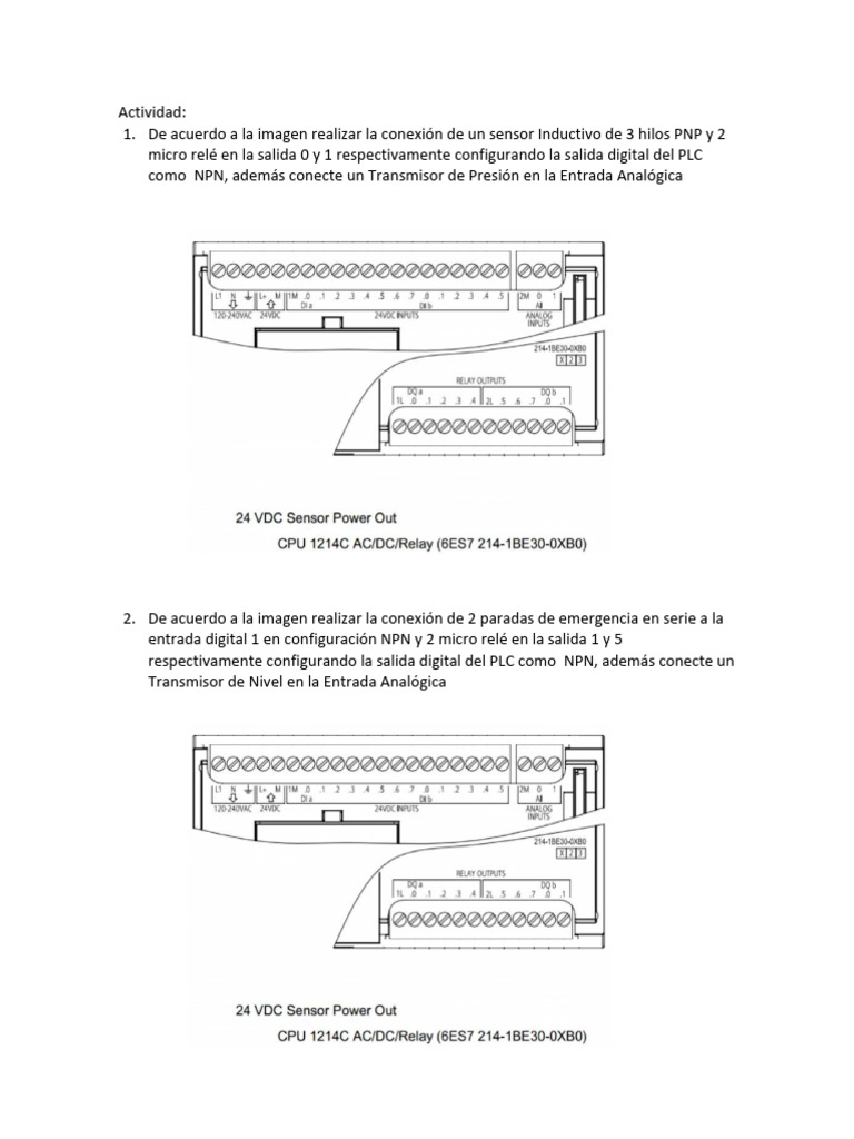 Actividad Conexion PLC | PDF