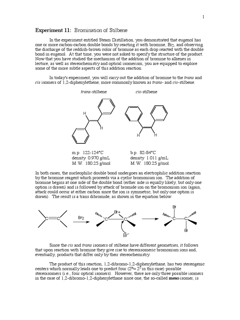 Stilbene | Isomer | Alkene