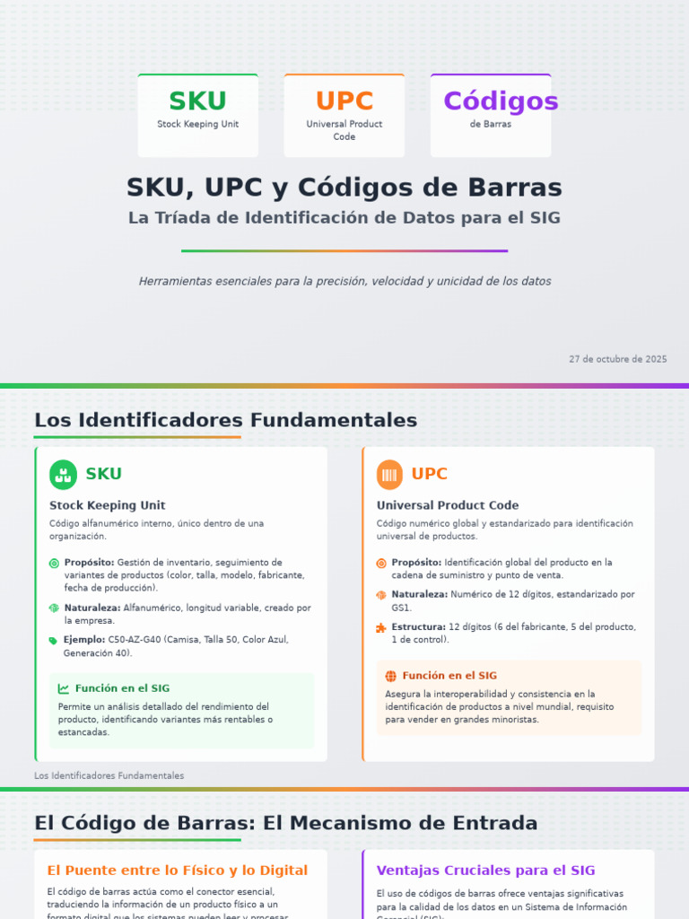 SKU, UPC y Códigos de Barras | PDF | Código Universal de Producto ...
