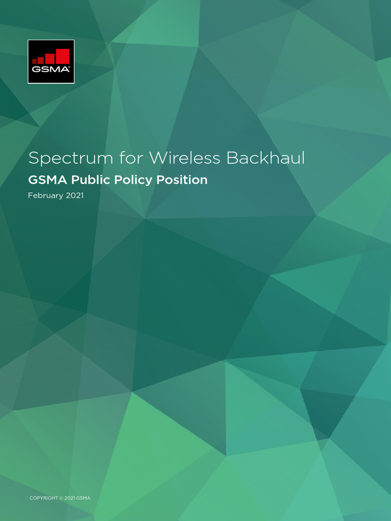 Wireless Backhaul Spectrum Positions | PDF | Radio Spectrum | Microwave