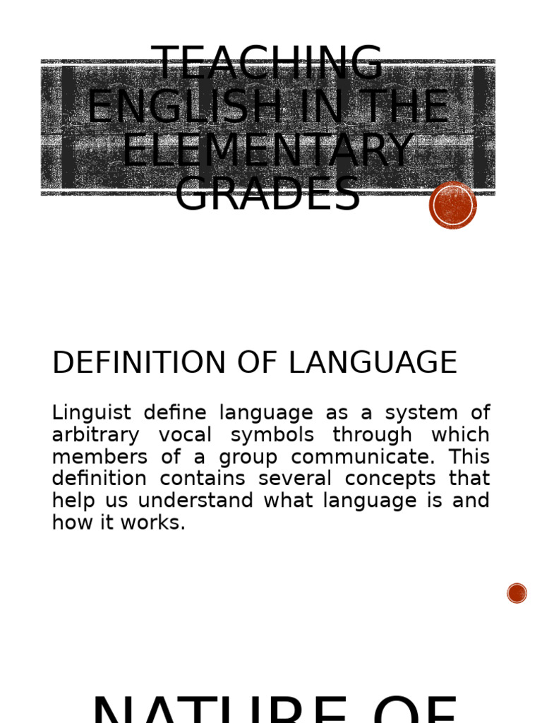 Lesson 2 Teaching English in The Elementary Grades | PDF ...