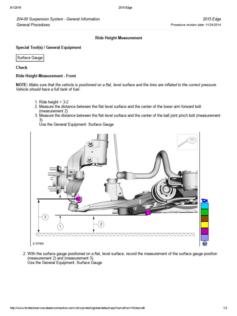Ride Height Measurement | PDF | Transport | Cars Of The United States