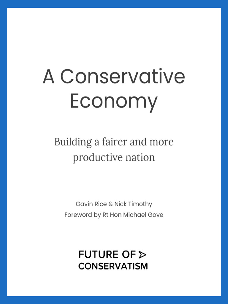 A Conservative Economy FOC Onward FINAL | PDF | Income Inequality In ...