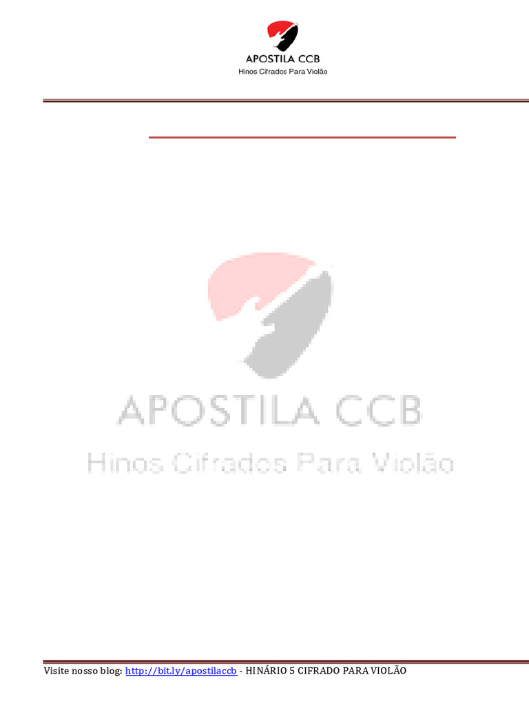 Autores do Hinário 5 CCB em Ordem Alfabética | PDF