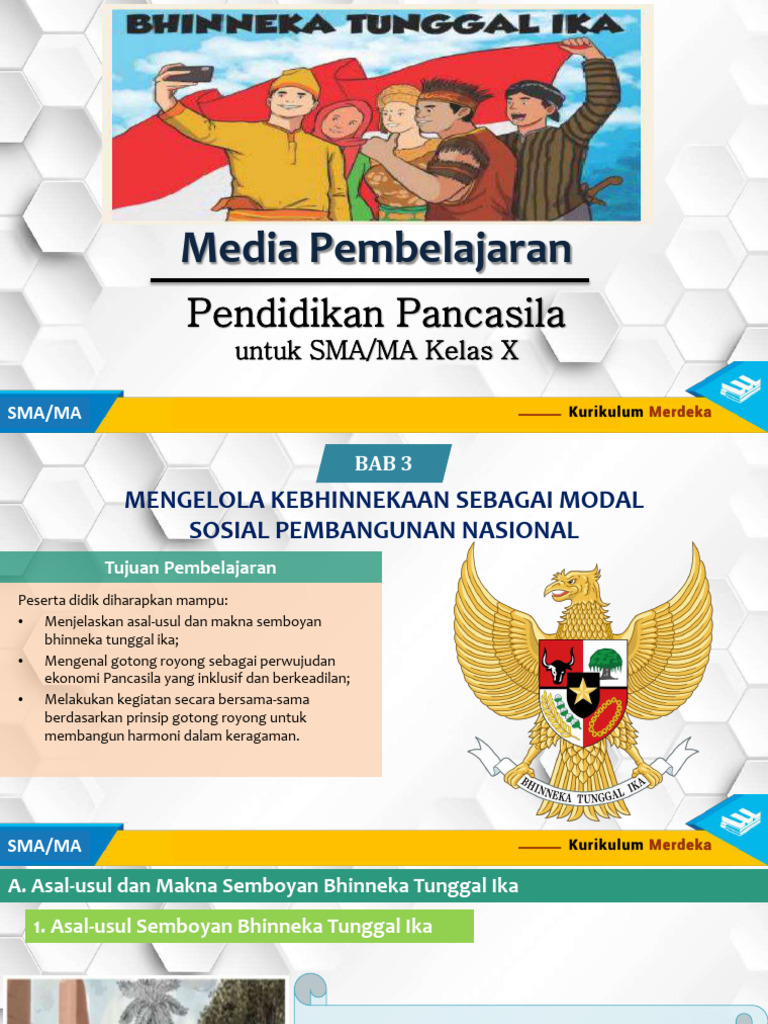 Bab 3 Elemen Bhinneka Tunggal Ika - Compressed - Compressed | PDF