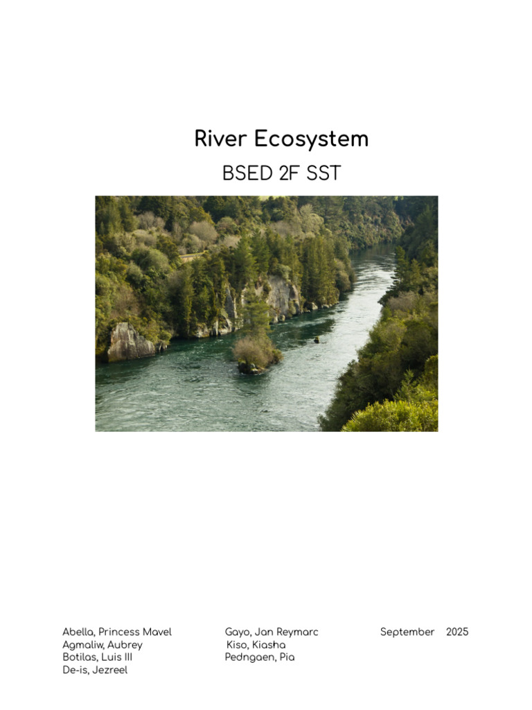River Ecosystem | PDF | River | Frog