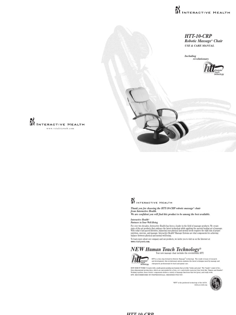 HTT 10 Manual | PDF | Massage | Ac Power Plugs And Sockets