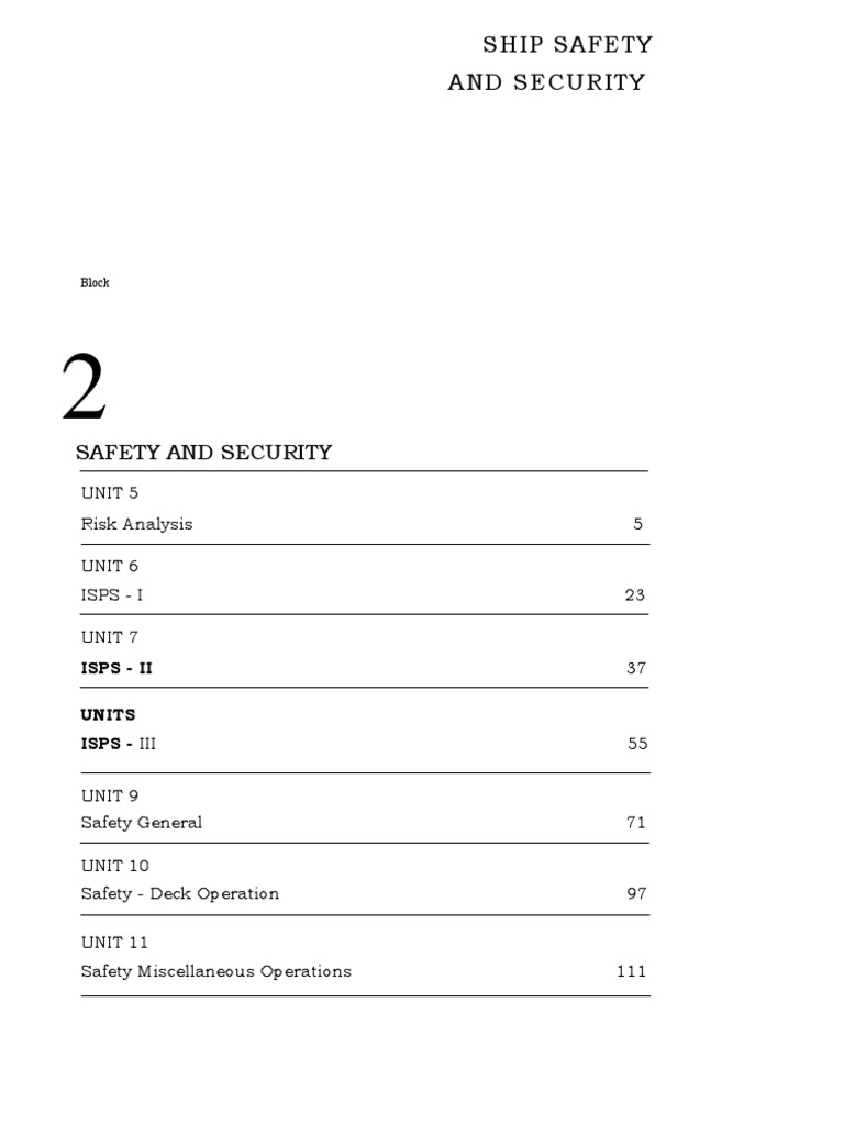 Ship Safety and Security | PDF | Risk | Risk Management