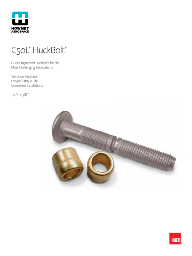 C50L HuckBolt: Durable Fastening Solutions | PDF | Mechanical Engineering