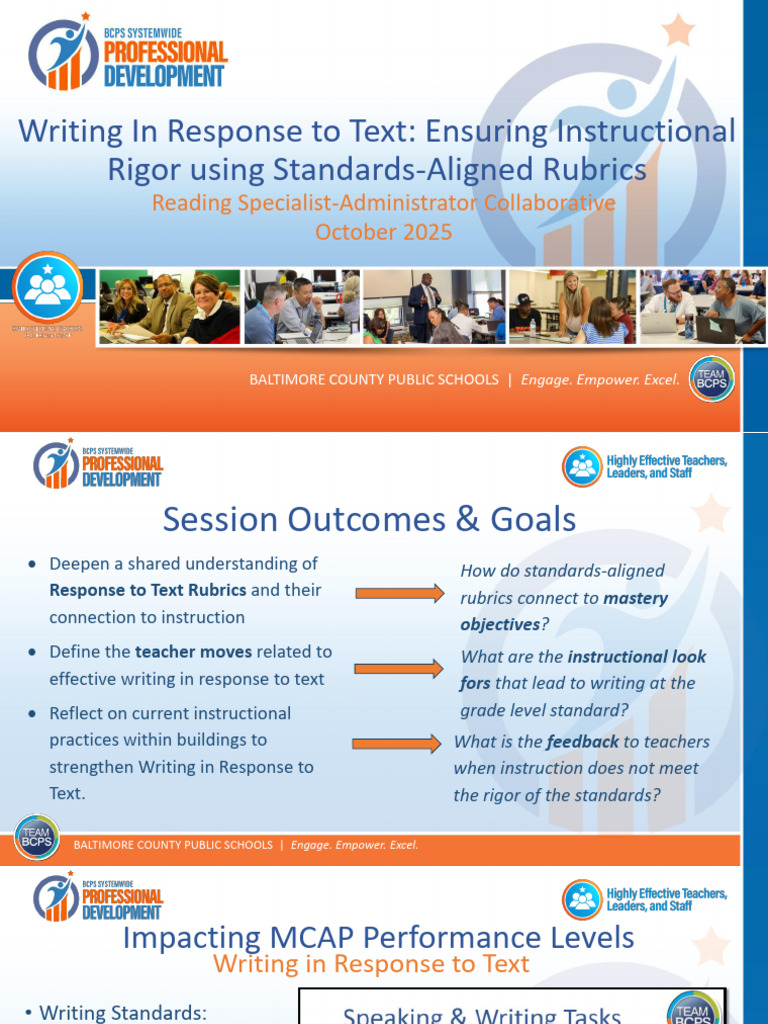 Ensuring Instructional Rigor Through The Use of Standards Aligned ...