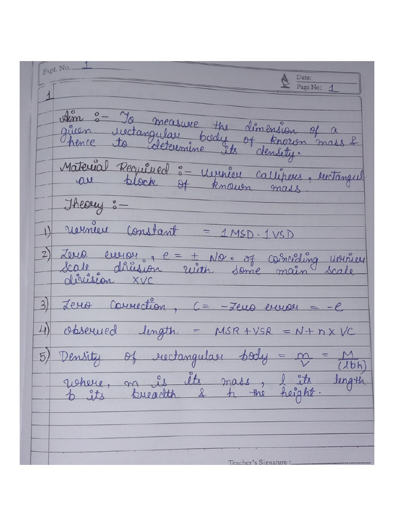 Class 11 Physics Practical | PDF