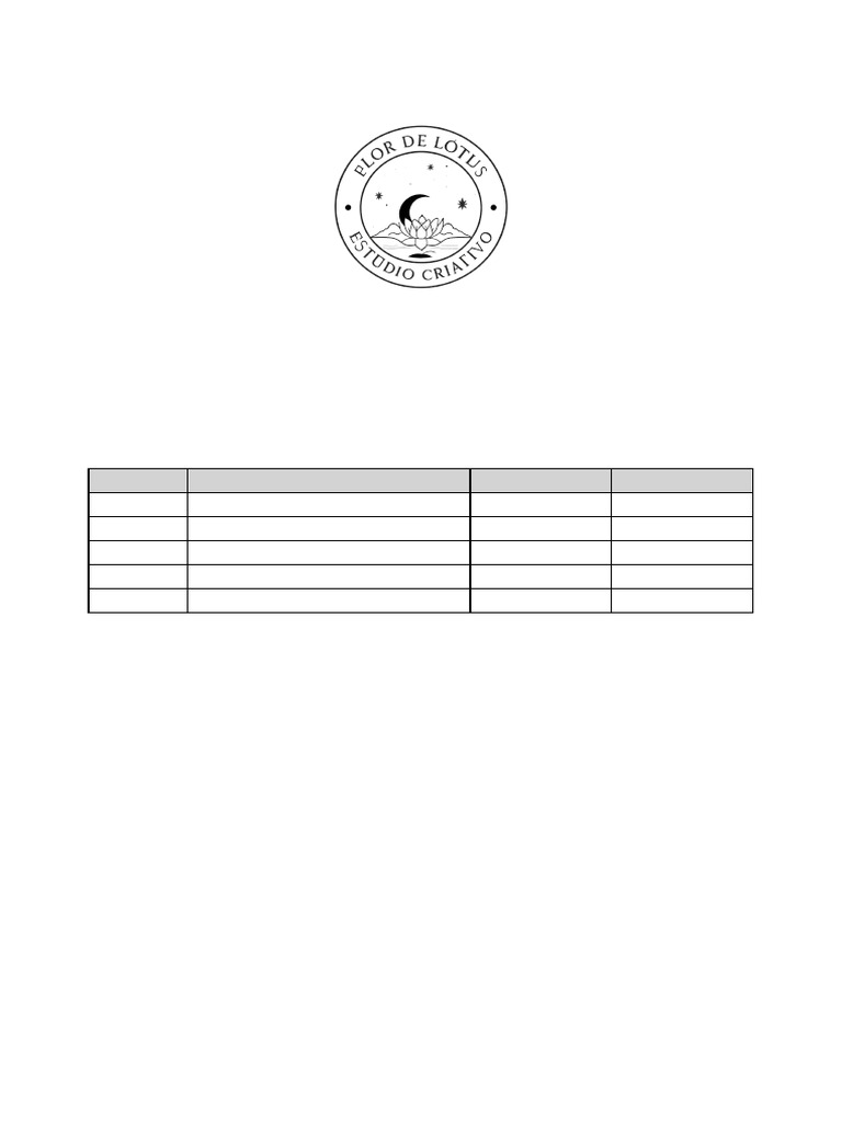 Modelo Orcamento Flor de Lotus Com Logo | PDF