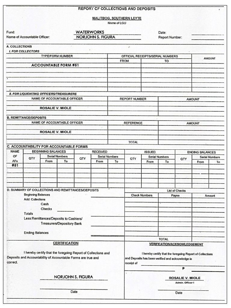 RCD RPT - Water - TF - GF | PDF