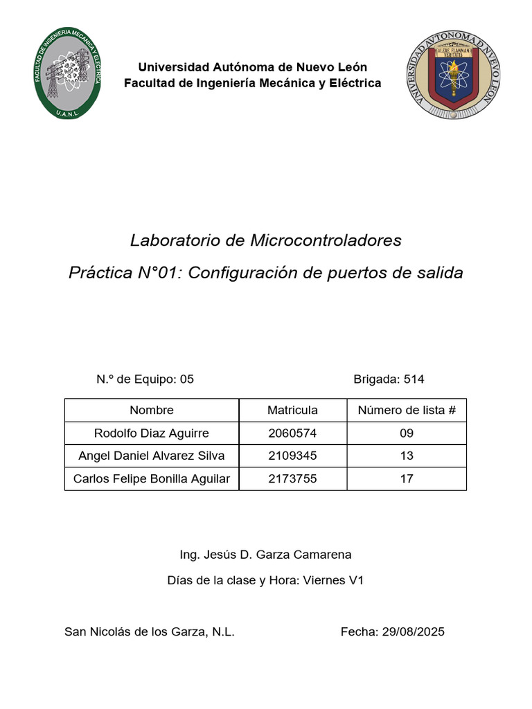 LabMi-ViV1-9,13,17-E5-P1 | PDF | Microcontrolador | De entrada y salida