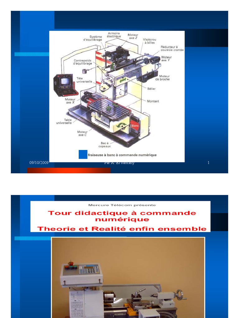 Commande Numerique Cours | PDF | Machine-outil à commande numérique | Usinage