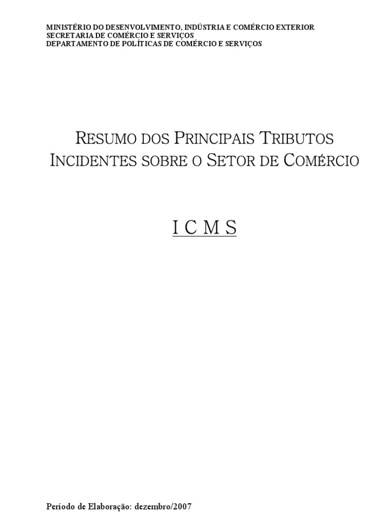 ICMS | PDF