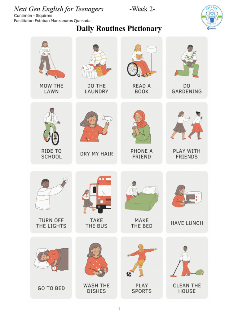 Semana 2 - Daily Routines, Hobbies & Free Time, Verbs in Simple Present ...