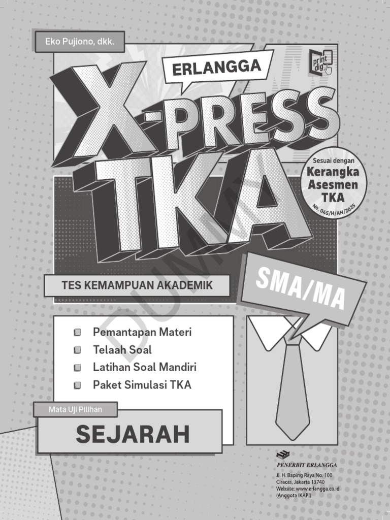 Erlangga Xpress TKA Sejarah SMA DUMMY | PDF
