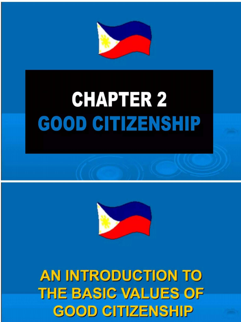 Lesson 2 Good Citizenship | PDF
