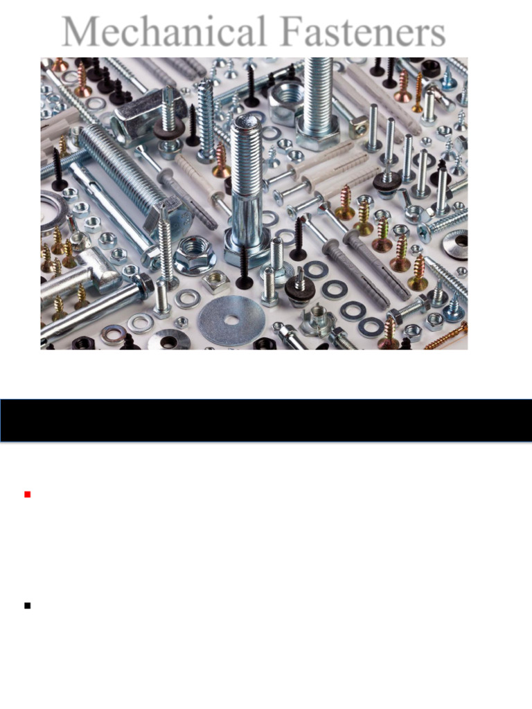 Mechanical Fasteners | PDF