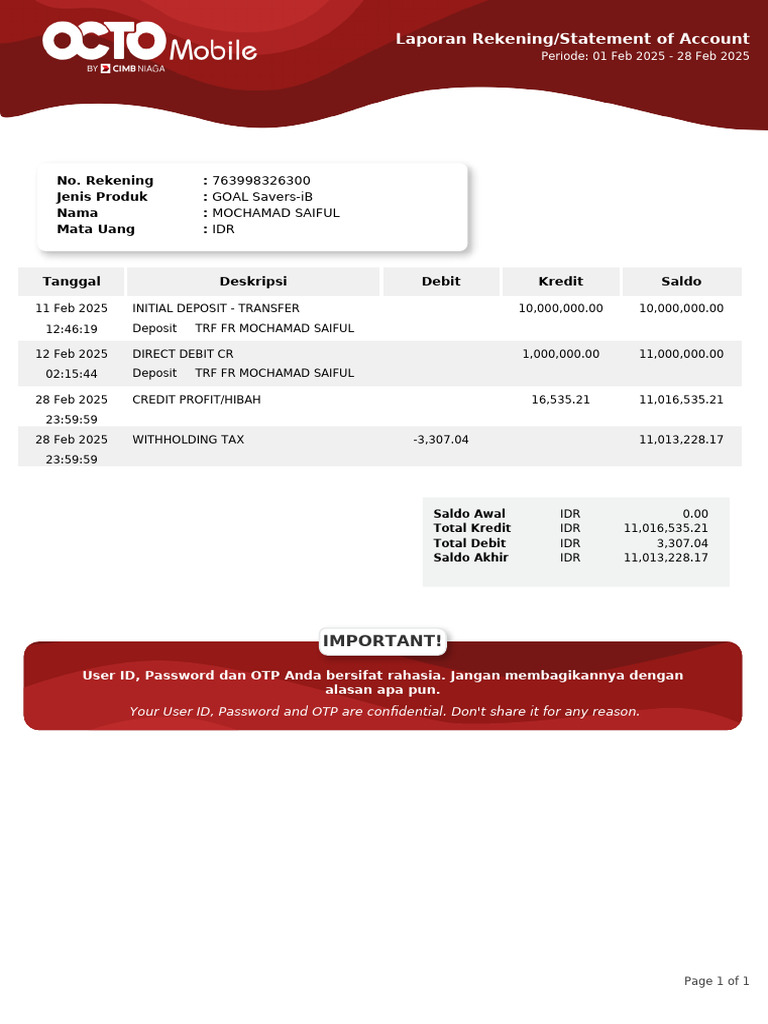 CASA Statement Feb2025 03102025064027 PDF | PDF