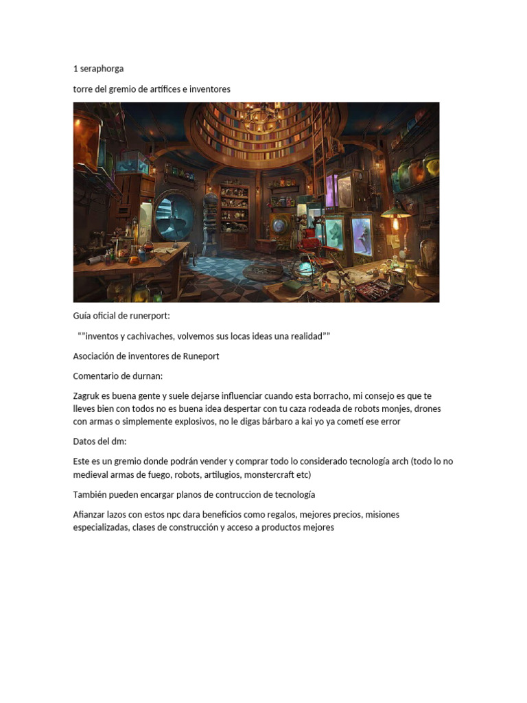 Guia de Durnan para Vivir en Runeport | PDF