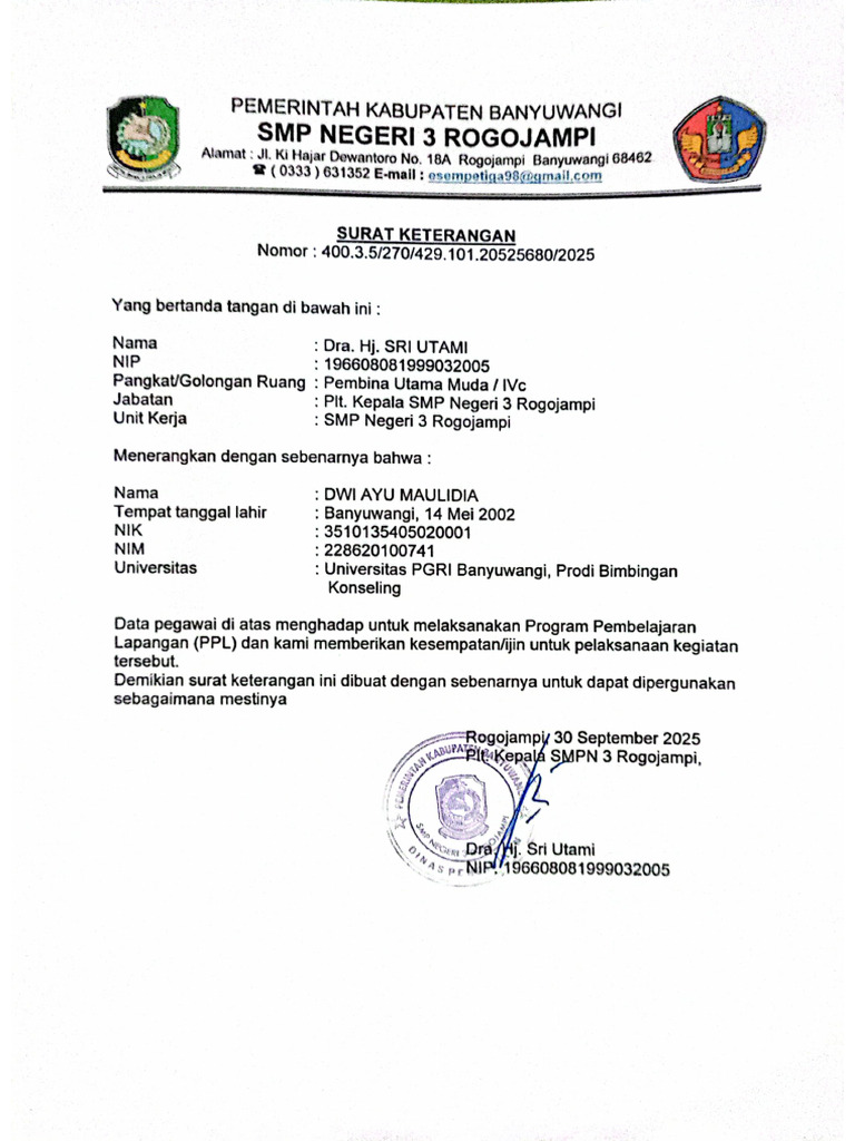 Contoh Surat Rekom | PDF