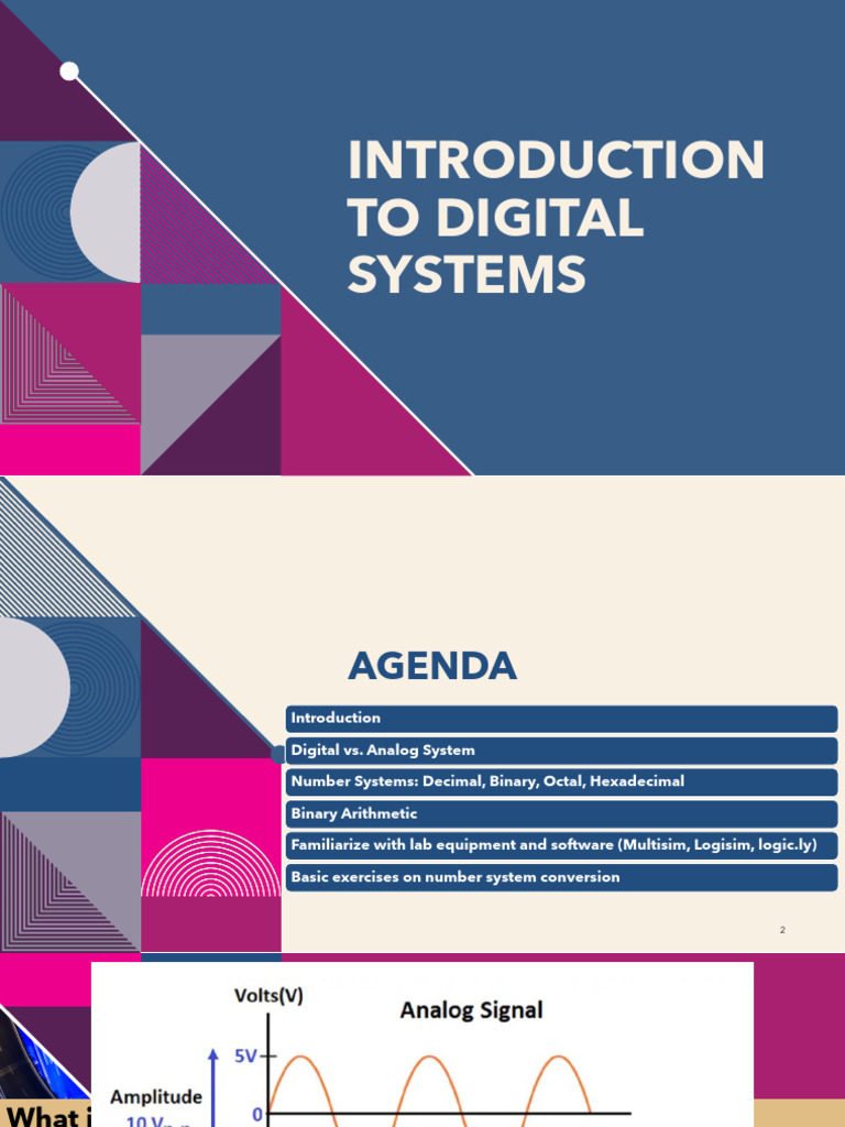 UNIT 1 - Introduction To Digital Systems | PDF | Digital Signal | Analogue Electronics